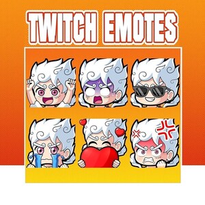 Pirate Captain 11 Emotes Pack for Twitch Anime Emotes, Cute, Chibi ...