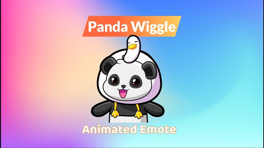 Panda Wiggle Animated Emote for Twitch - Panda Emotes, Wiggle Emotes ...