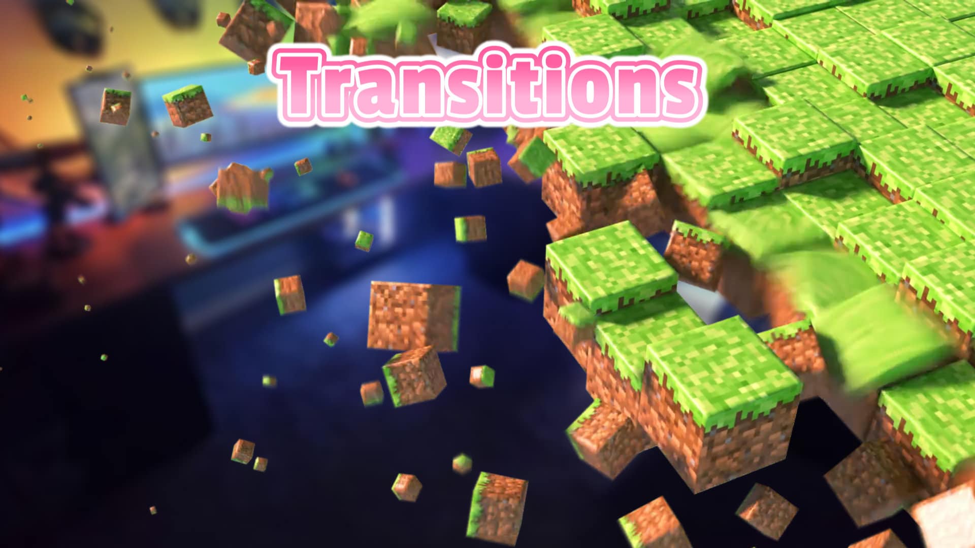 Pixel Crafting Transition - Twitch Minecraft Transition, OBS Transition ...