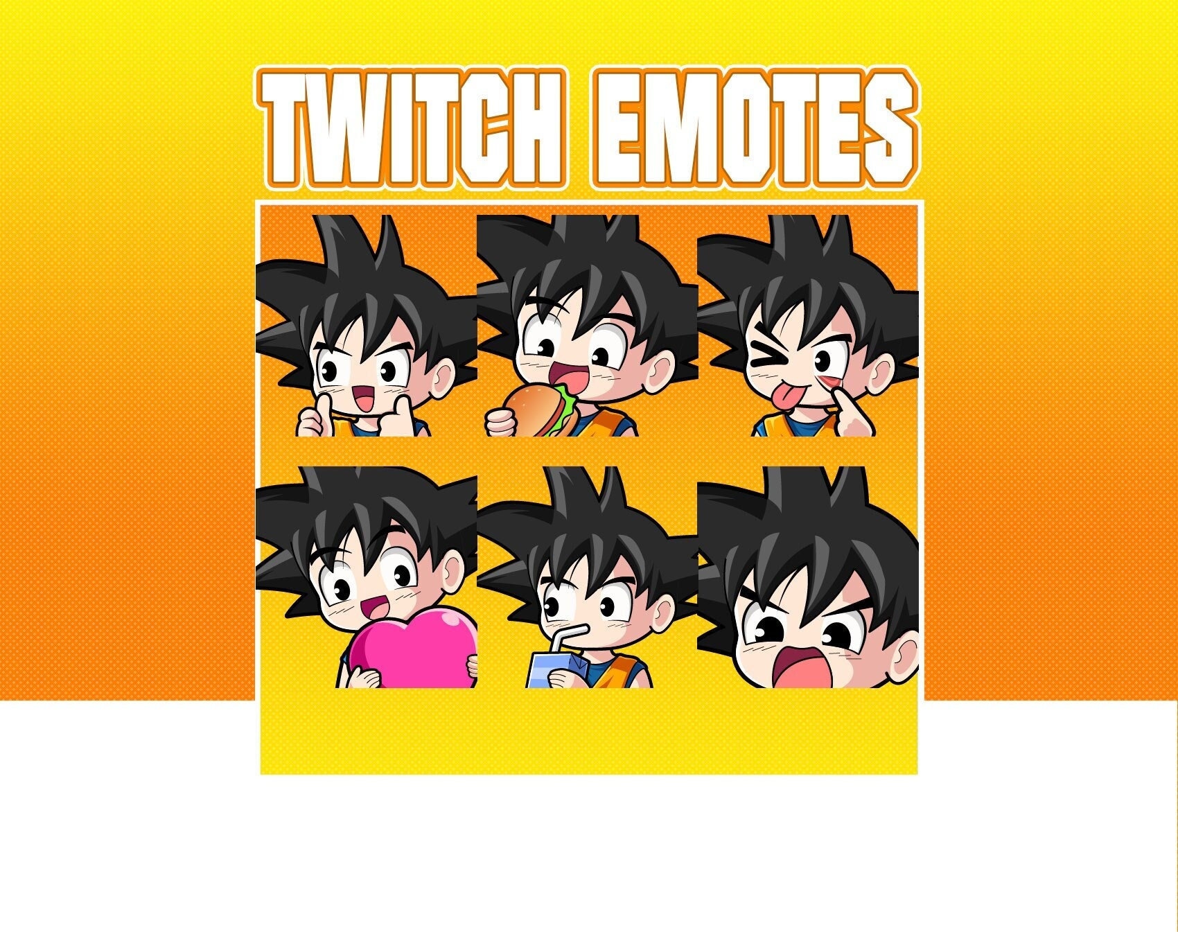 Anime Fighter Emotes for Twitch - Emote Pack, Cute, Chibi, Twitch ...