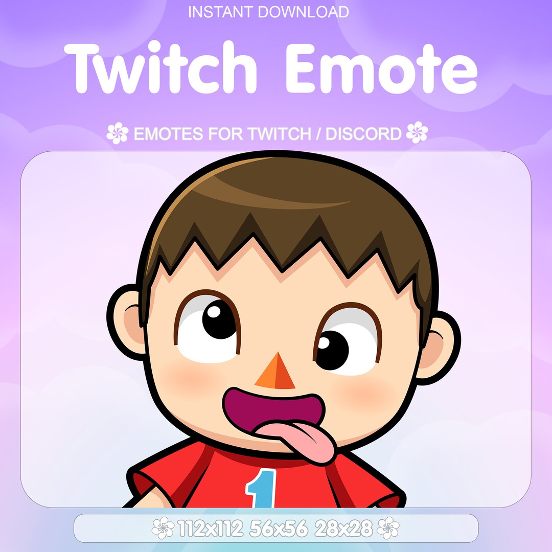 Village Boy Derpy Emote for Twitch Twitch Emote, Anime, Meme Emote ...