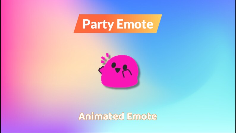 Animated Party Emote for Twitch - Animated Emote, Party Emote, Twitch ...