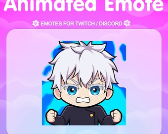 Gojo Rage Fire Emote for Twitch - Animated Emote, Gojo, Aura, Rage ...