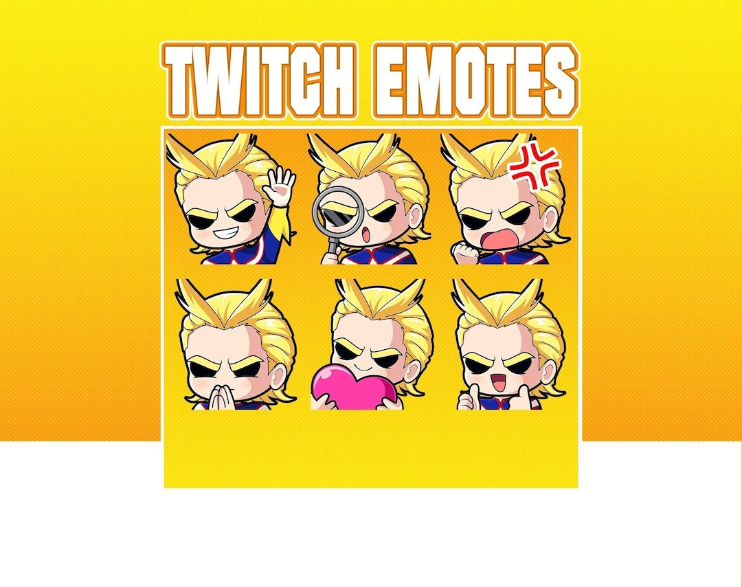 Might Emotes for Twitch - Anime Emotes, My Hero Emotes, Emote Pack ...