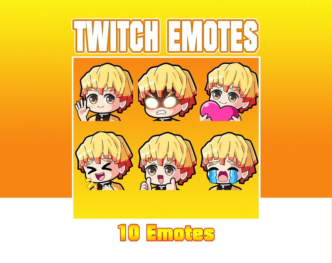 Thunder Slayer Emote Pack ( 10 Emotes!! ) for Twitch - Anime Emotes ...