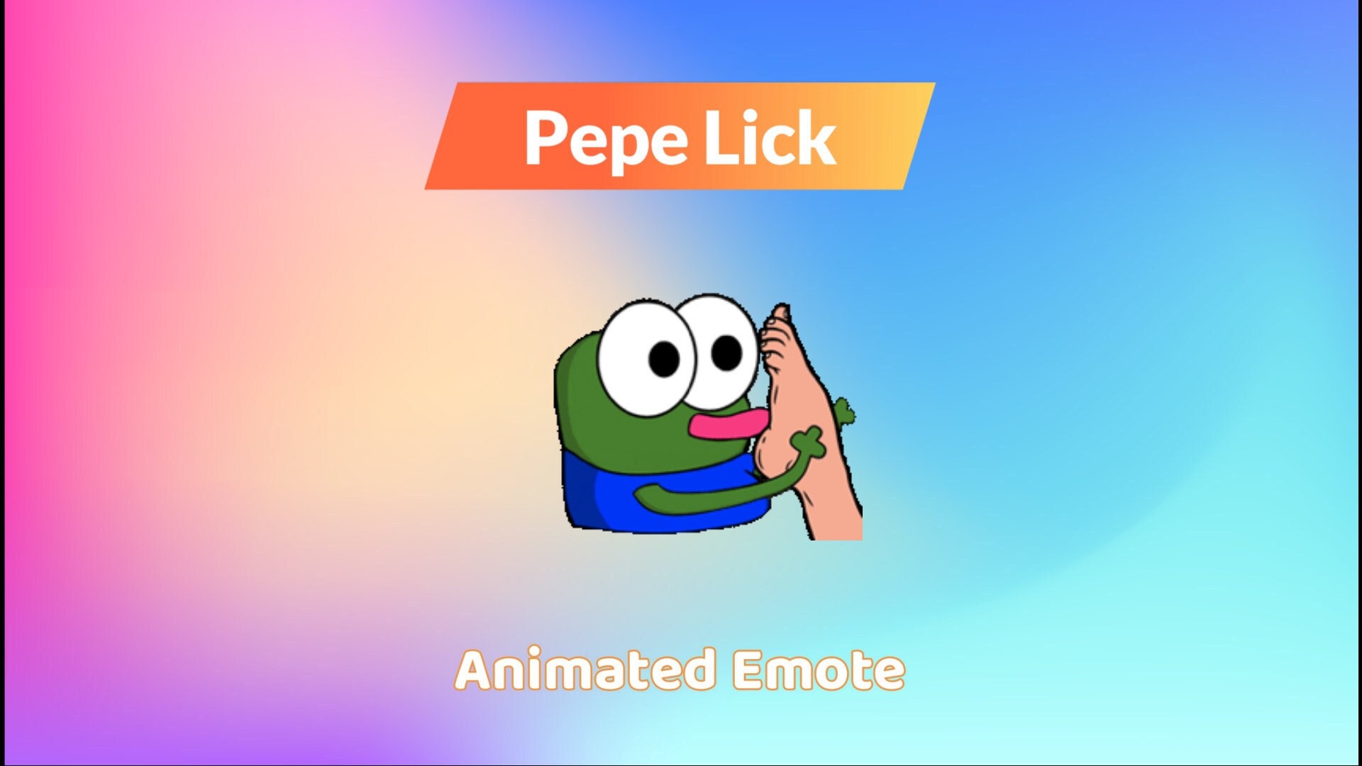Pepe Meme Lick Animated Emote for Twitch - Pepe Emotes, Animated Emotes ...