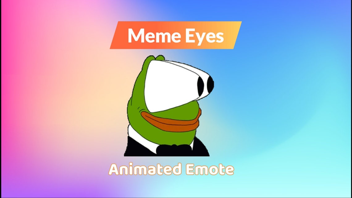 Pepe Meme Eyes Animated Emote for Twitch - Pepe Emotes, Animated Emotes ...