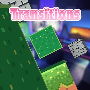 Pixel Crafting Transition V2 - Twitch Minecraft Transition, OBS ...