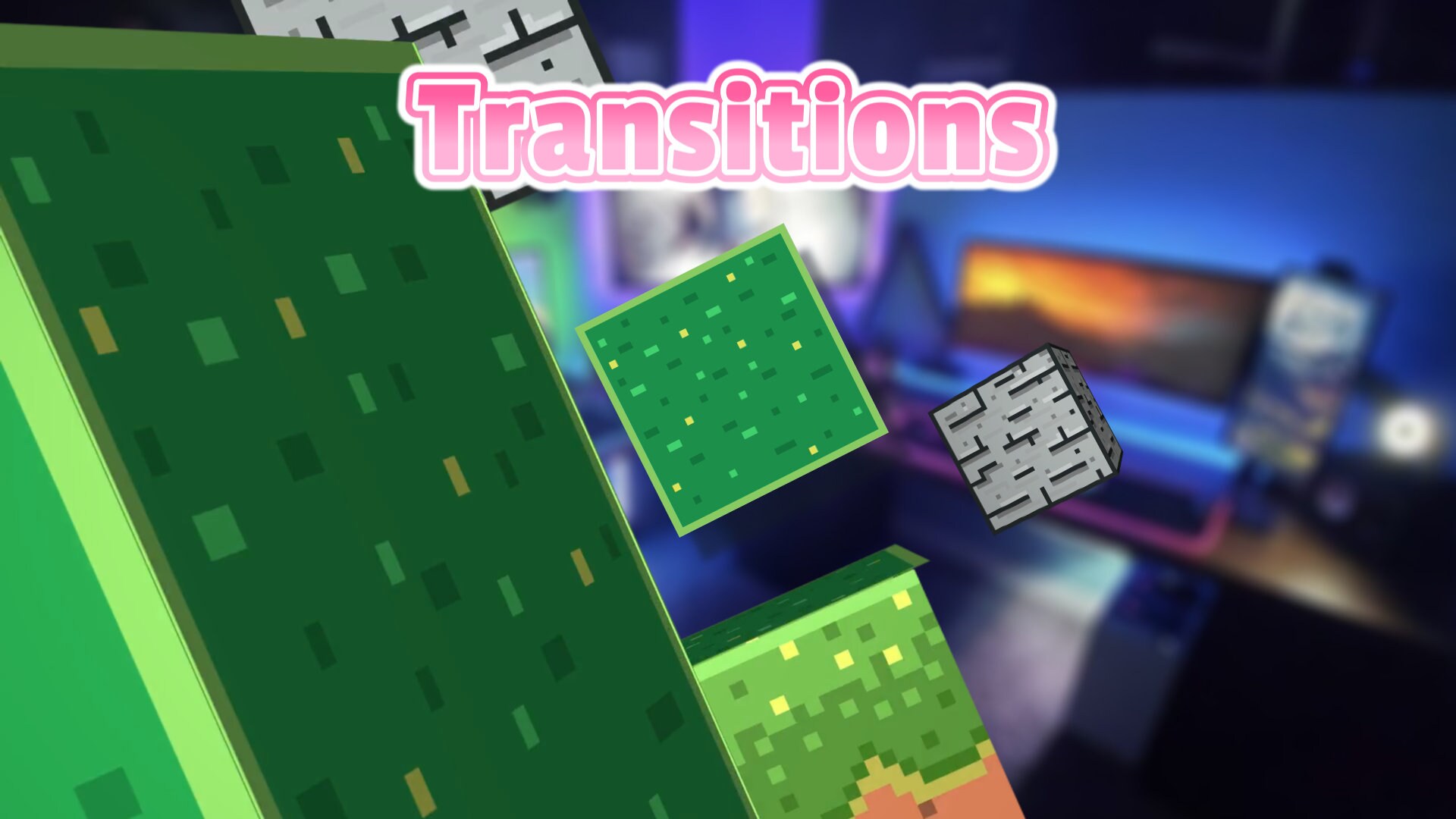 Pixel Crafting Transition V2 - Twitch Minecraft Transition, OBS ...