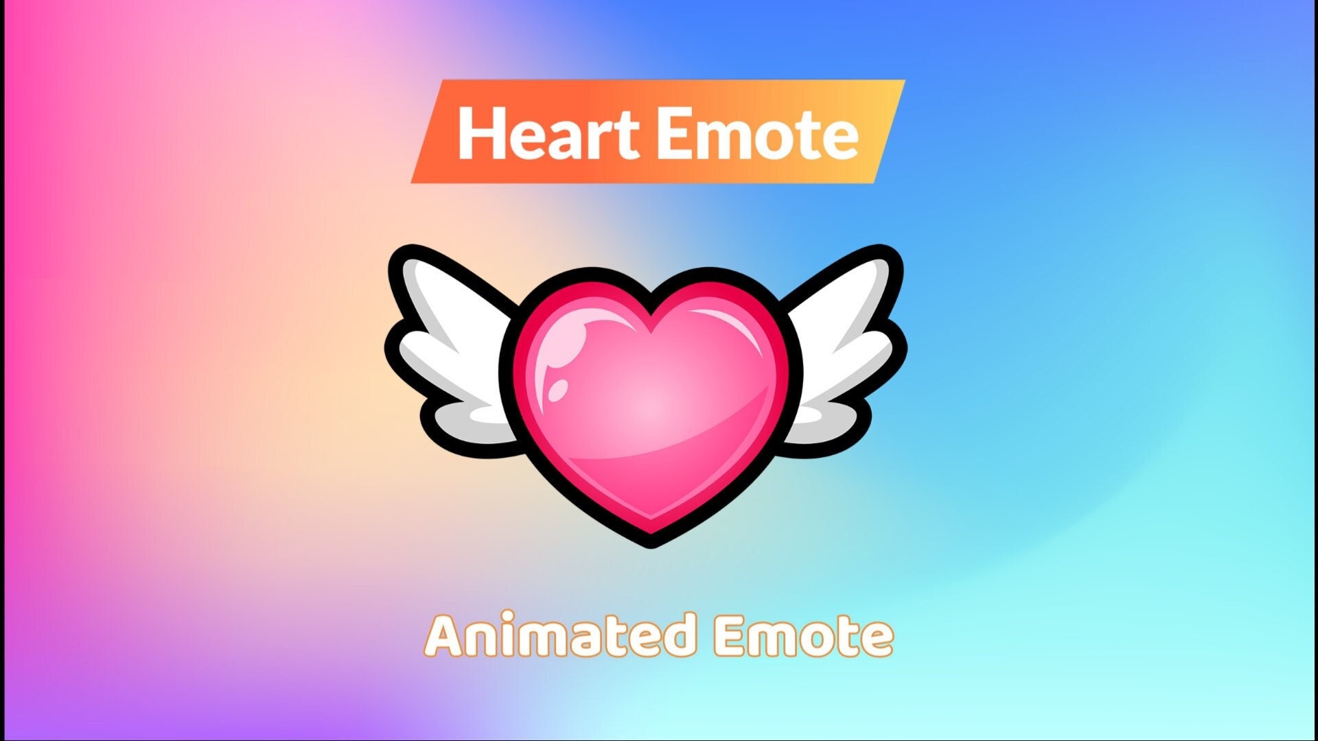 Heart Emote Animated for Twitch - Love Emote, Heart Emote, Cute, Kawaii ...