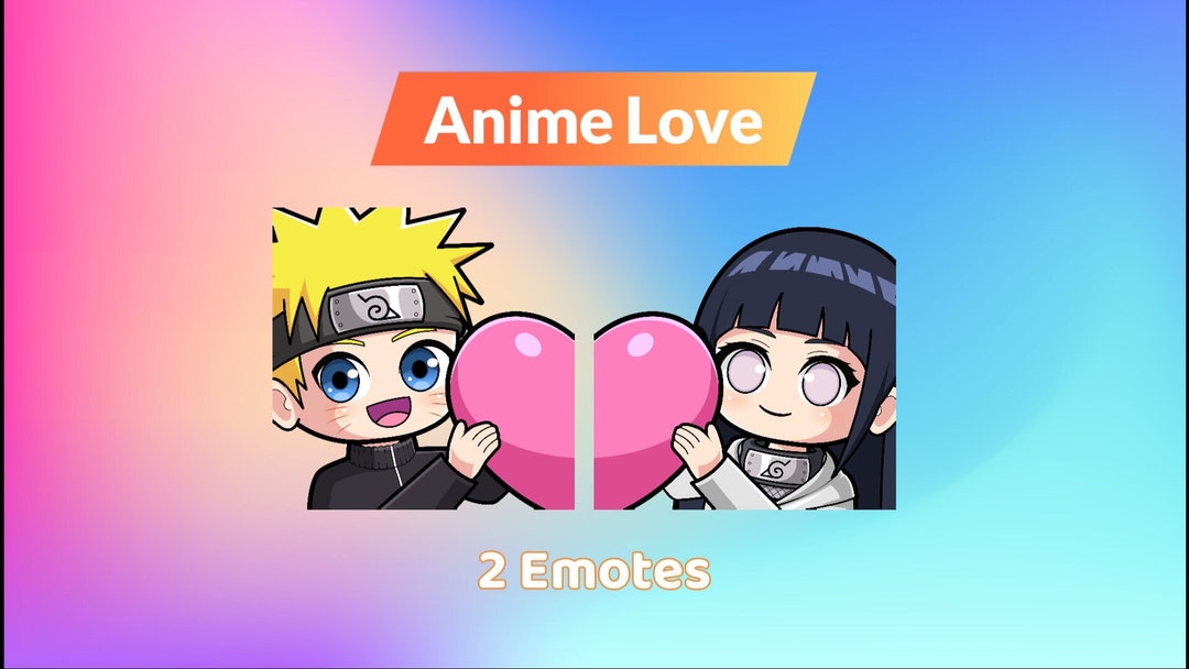Anime Love Emotes for Twitch - Anime Emotes, Love Emotes, Couple ...