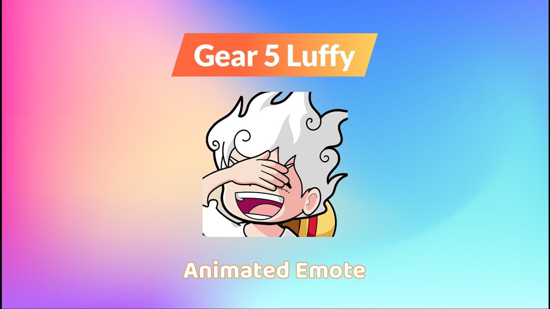 Luffy Emotes Animated for Twitch V2 Luffy Emotes , Gear 5, One Piece ...
