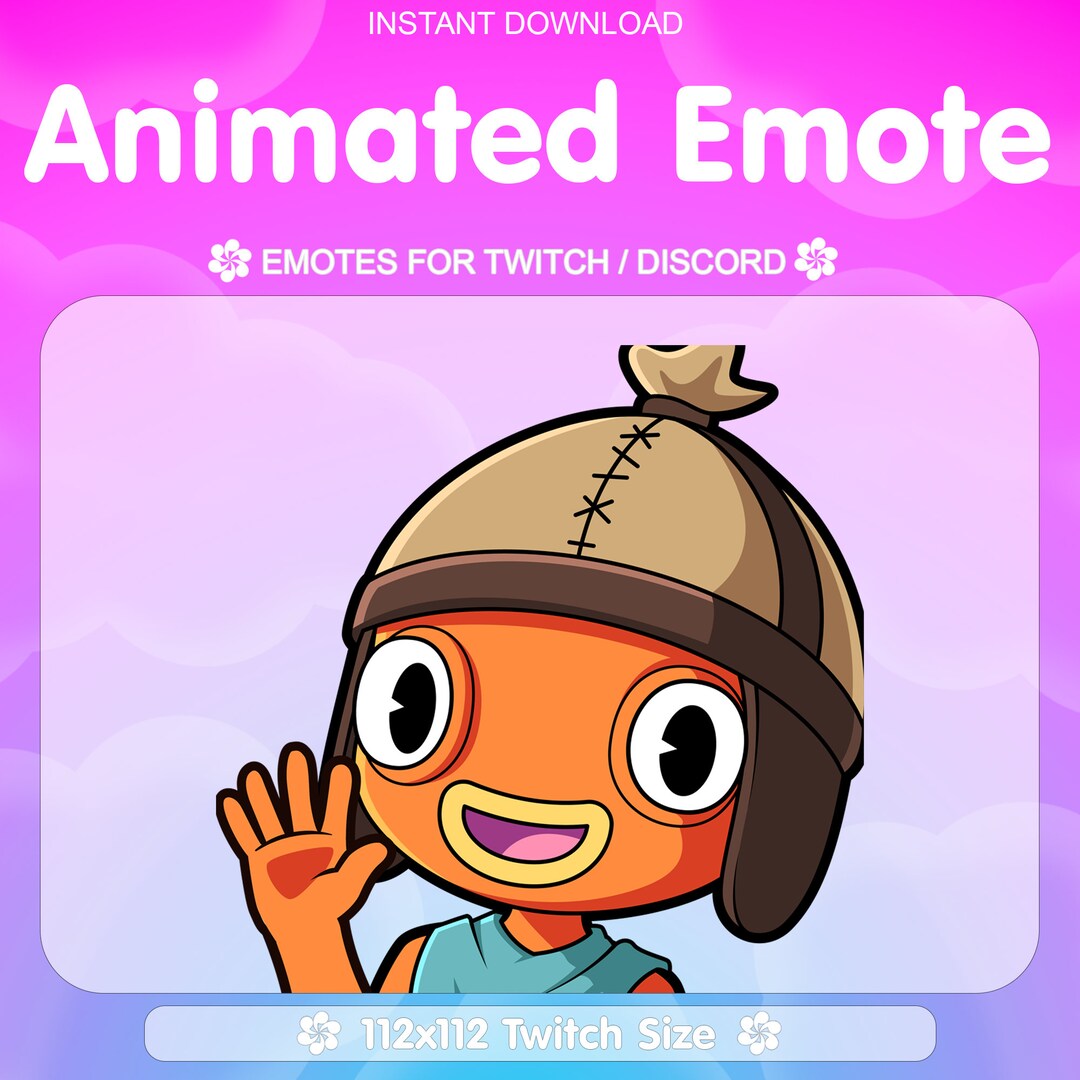 Fishstick Waving Emote for Twitch - Animated Emote, Fishstick, Cute ...