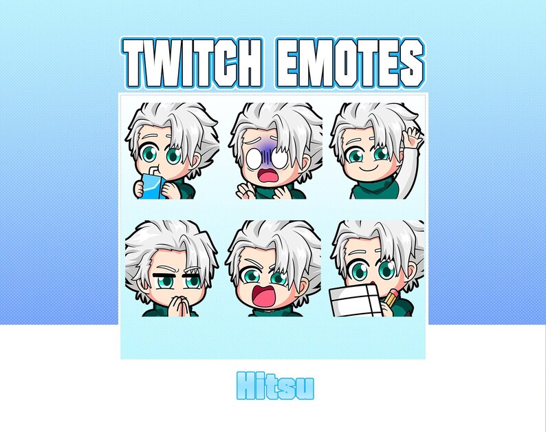 Buy Soul Reaper Emote Pack for Twitch, Anime Emotes, Toshiro Emotes ...