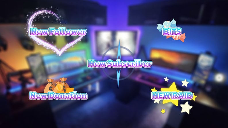 Twitch Alerts BIG PACK - Twitch Alerts, Alert Pack, Livestream Alerts ...