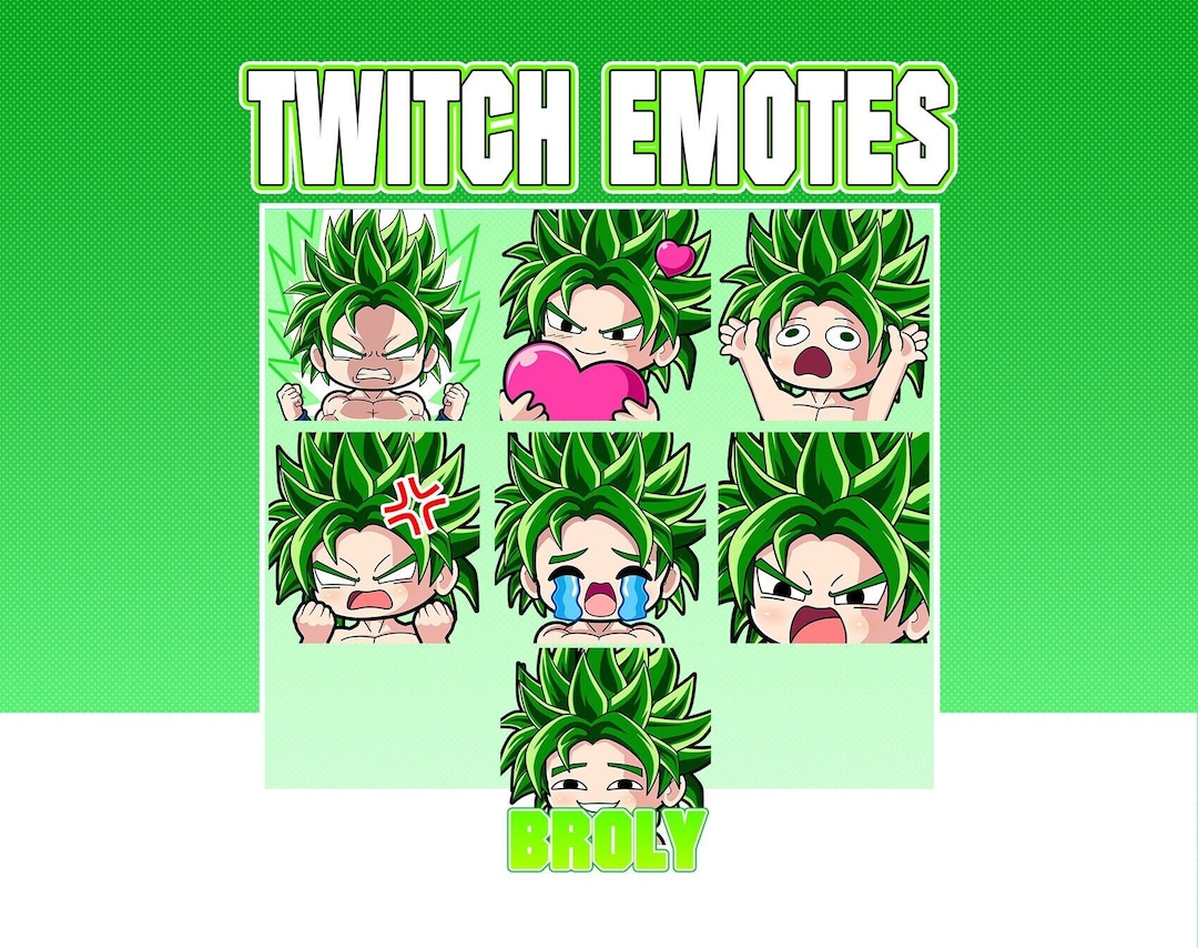 Legendary SSJ Emotes for Twitch Anime Emotes, Super, Discord, Rage ...