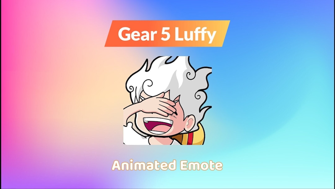 Gear 5 Pirate Captain Emotes Animated for Twitch V2 Anime , Gear 5 ...