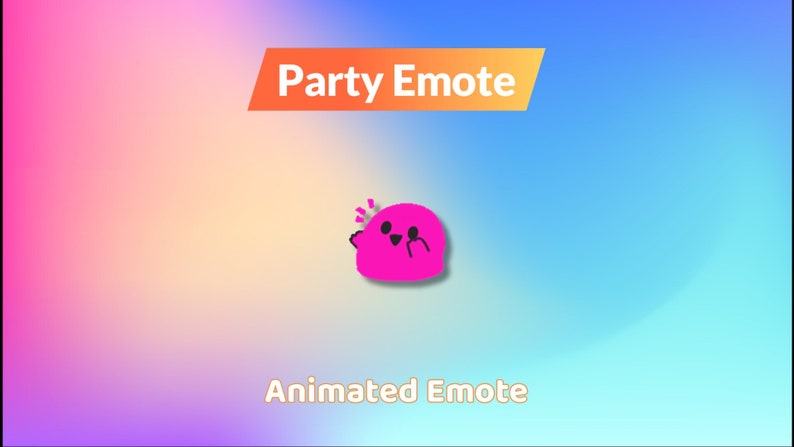 Animated Party Emote for Twitch - Animated Emote, Party Emote, Twitch ...