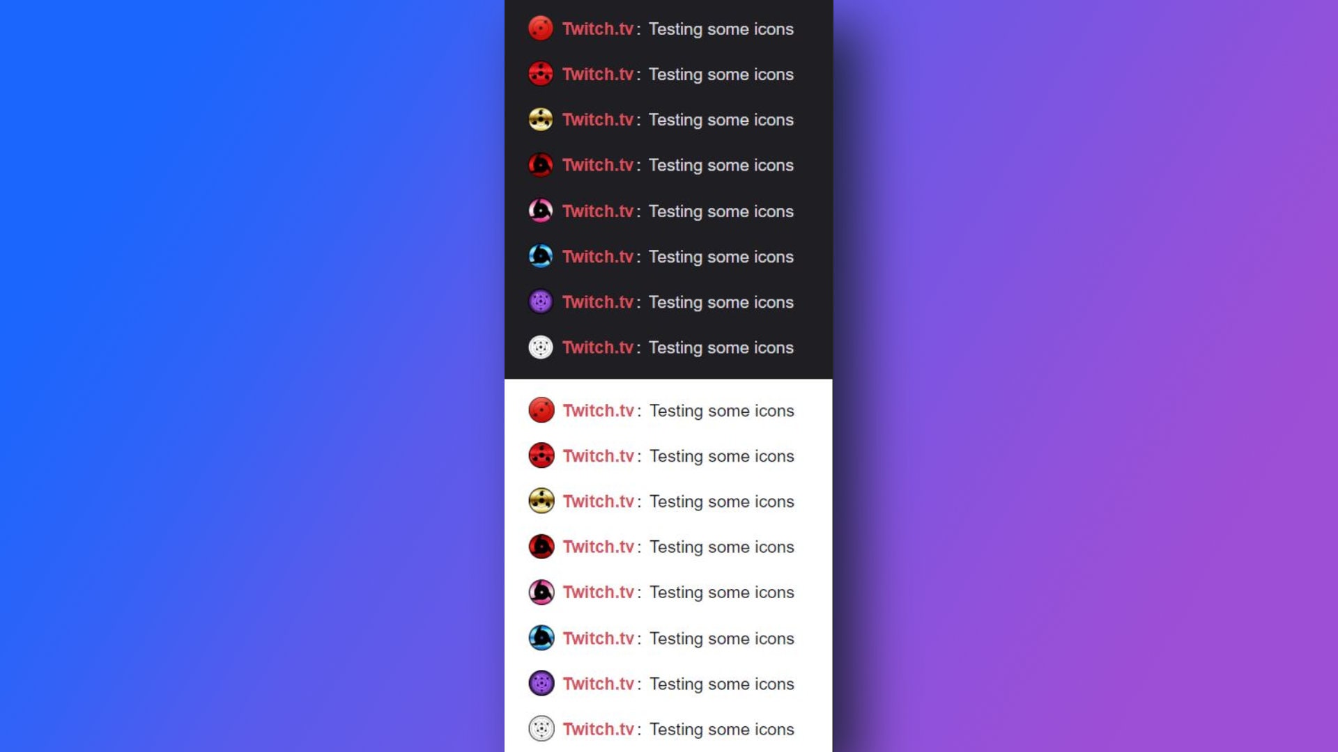 Anime Sub Badges for Twitch Anime Eyes, Kyo, Sharing, Rinne, Red Eyes ...