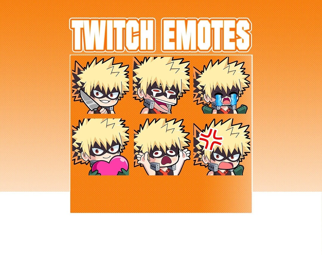 My Hero Dynamite Emotes for Twitch Anime Emotes, My Hero, Cute, Chibi ...