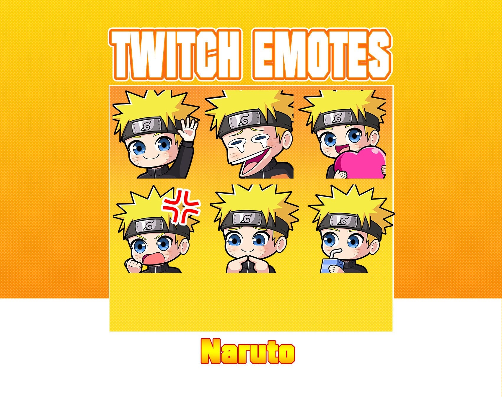 Anime Ninja Emotes for Twitch Twitch Emotes, Anime Emotes, Chibi, Cute ...