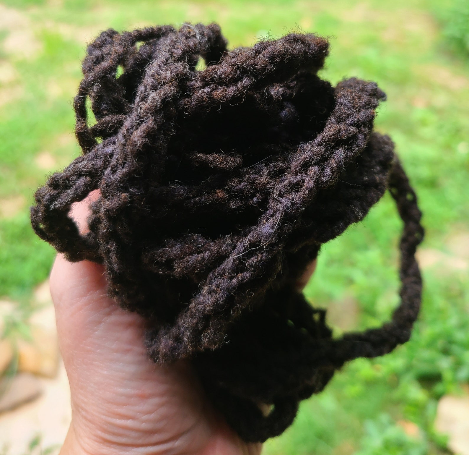 Lucet Braided Cord - Rustic Natural Brown Wool - Etsy