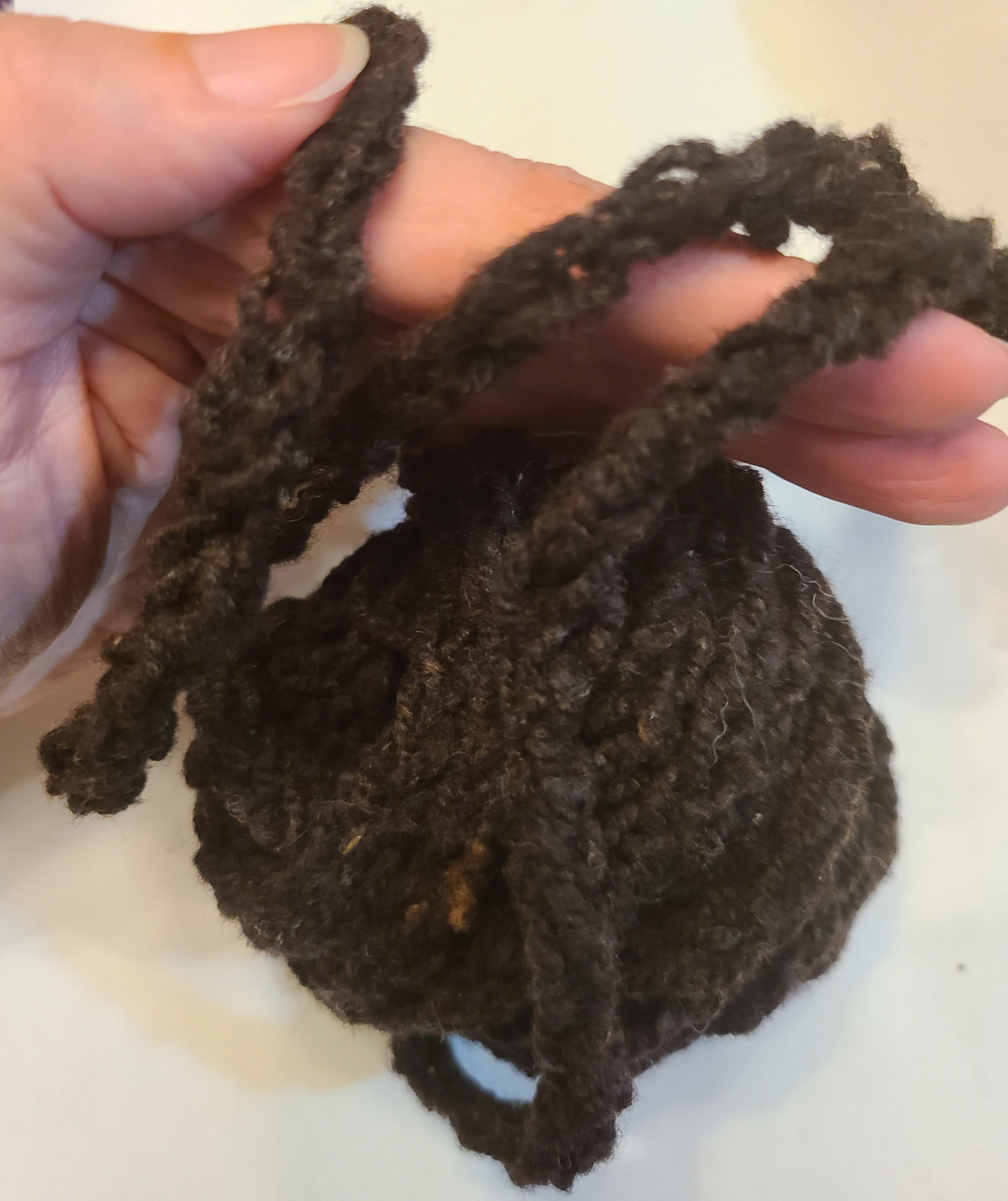 Lucet Braided Cord - Rustic Natural Brown Wool - Etsy