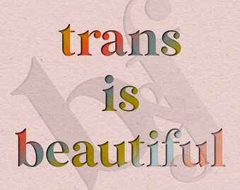 TRANS IS BEAUTIFUL Patch Support Human Beings Not Dated Morality Issues ...