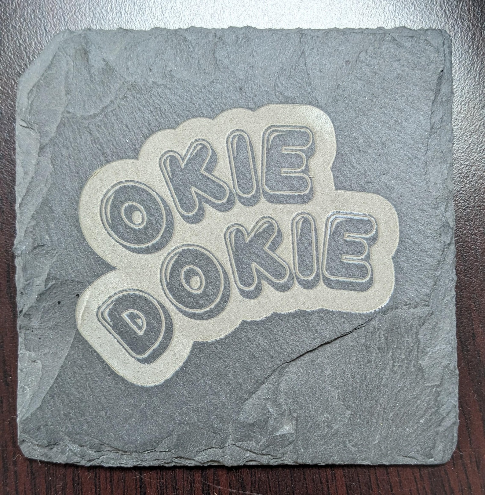 Okie Dokie SVG File for Laser Engraving and Vinyl Cutting, Bubble ...