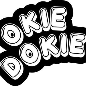 Okie Dokie SVG File for Laser Engraving and Vinyl Cutting, Bubble ...