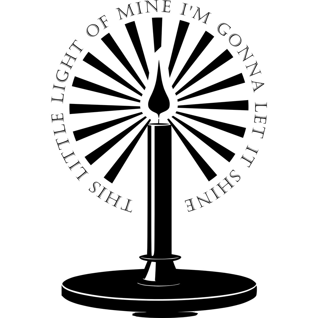 This Little Light of Mine SVG File, Candle With Light Rays Design ...