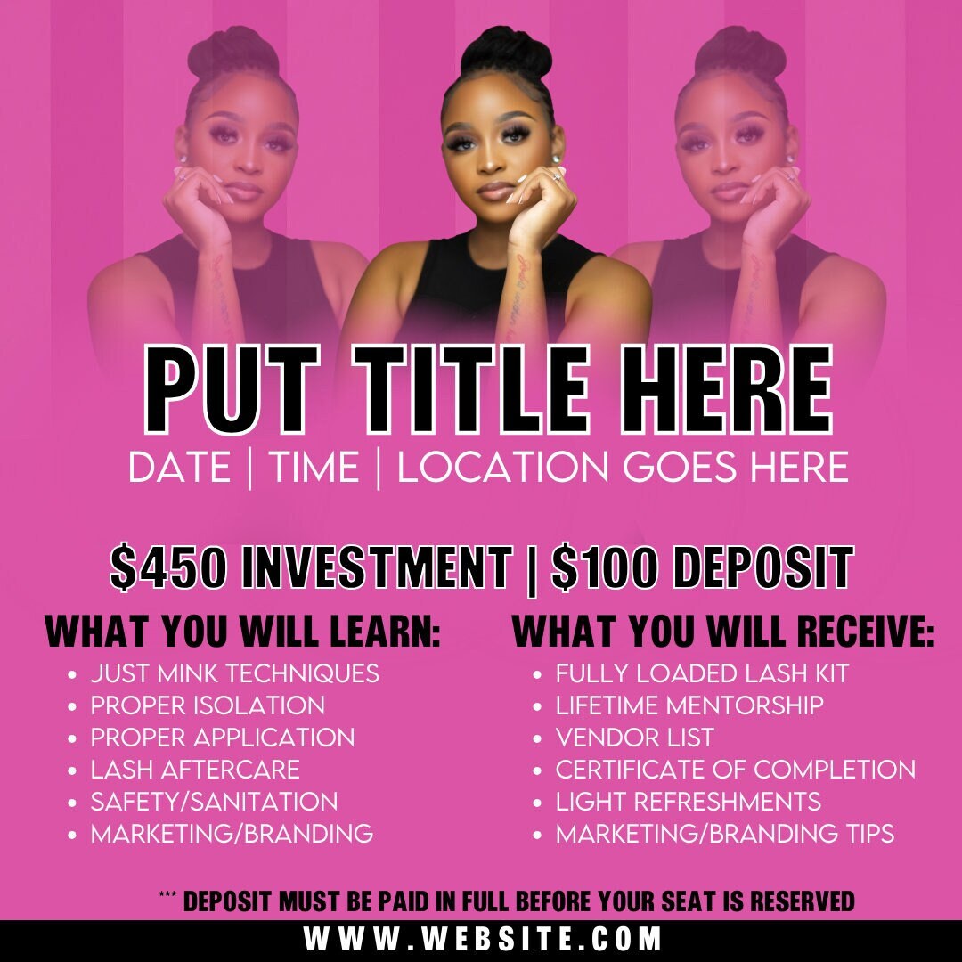 CLASS FLYER, Business Flyer, Editable CLASS Flyer, Canva Template, We ...