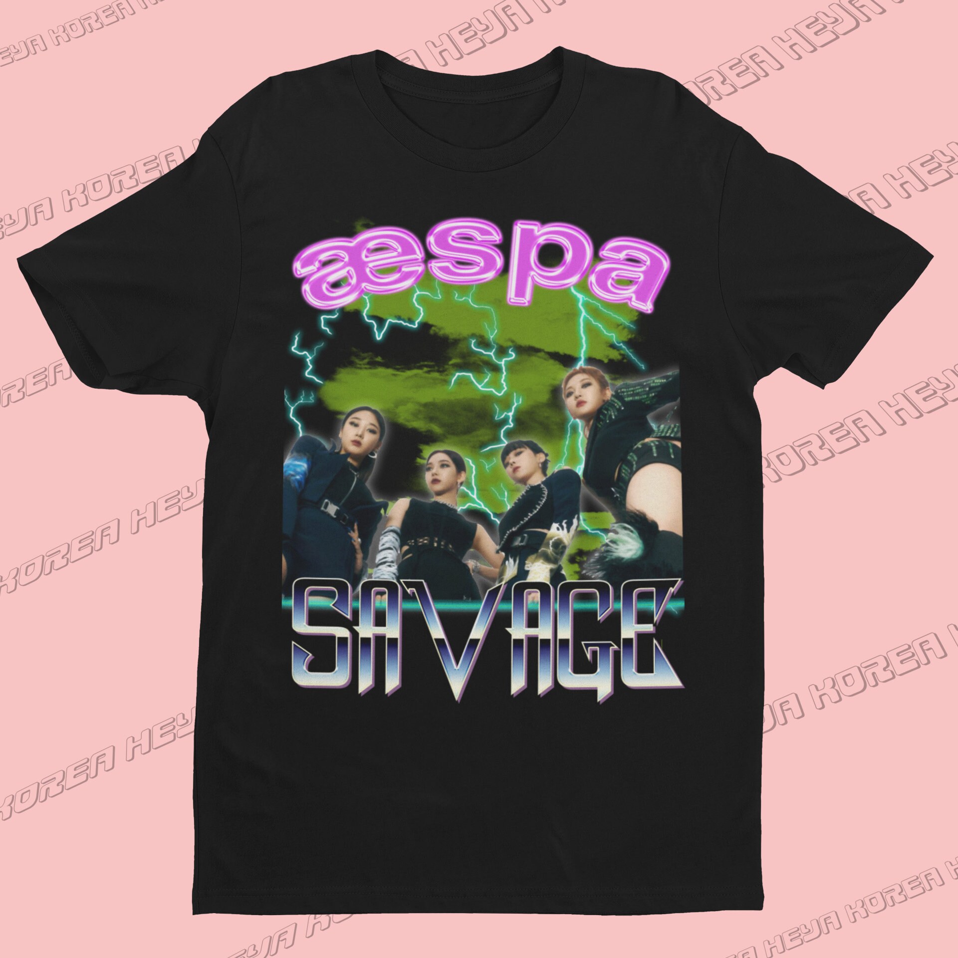 Aespa Tshirt Kpop Bootleg æspa Concert Vintage Fan MY Merch - Etsy