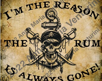 Pirate Cut File Cricut Pirate Art Rum Digital Download SVG DXF PNG - Etsy