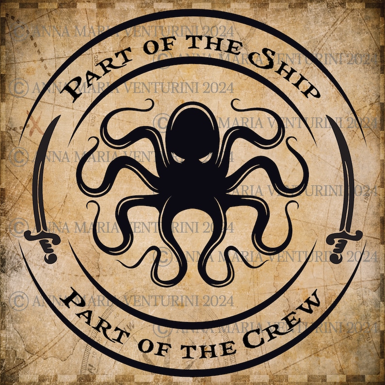 Pirate SVG. PNG. JPG. Part Ship Part Crew. Vector. Cut File. Pirates of ...