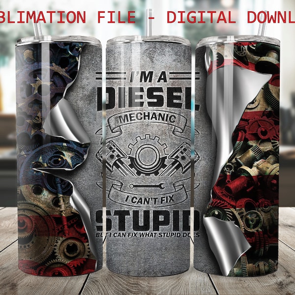 Sublimation Mechanic Diesel - Etsy