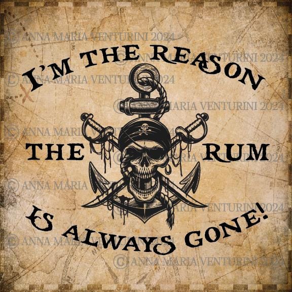 Pirate Rum Skull Art: SVG, PNG, JPG Cut File (digital Download) - Etsy ...