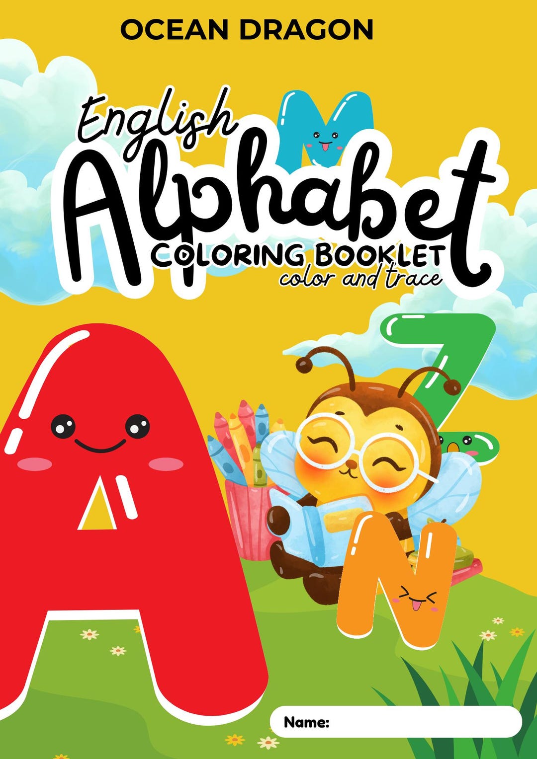 Alphabet Coloring Book for Kids Printable | ABC Coloring Pages for ...