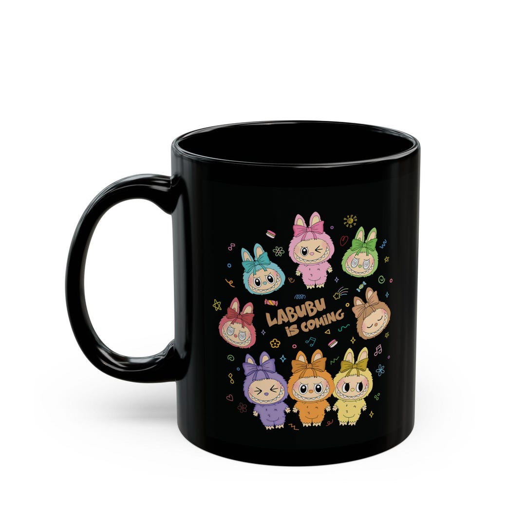 Labubu Mug, Kawaii Monster Mug, Labubu is Coming, Trending Cartoon ...