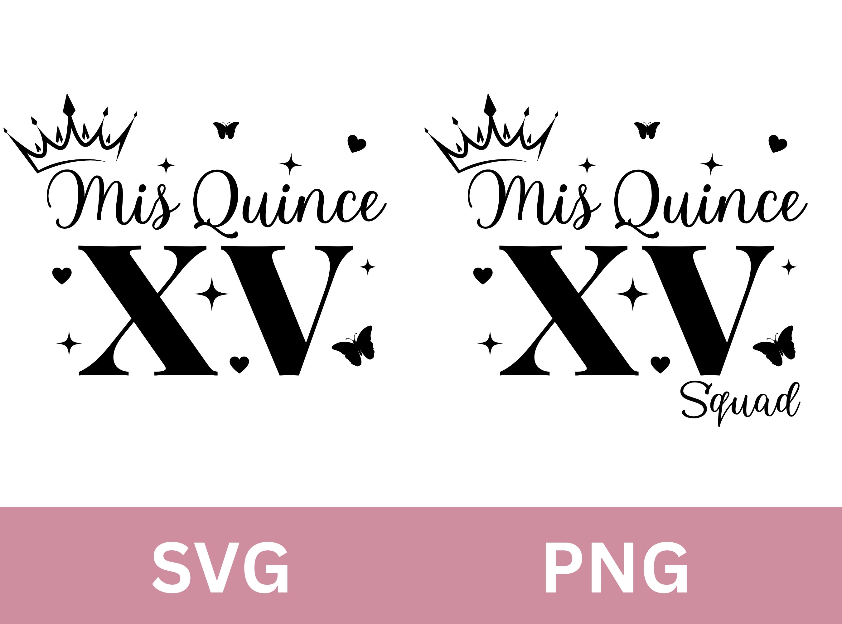 Mis Quince SVG Mis XV Quinceañera SVG Mis Quince Squad Svg - Etsy Denmark