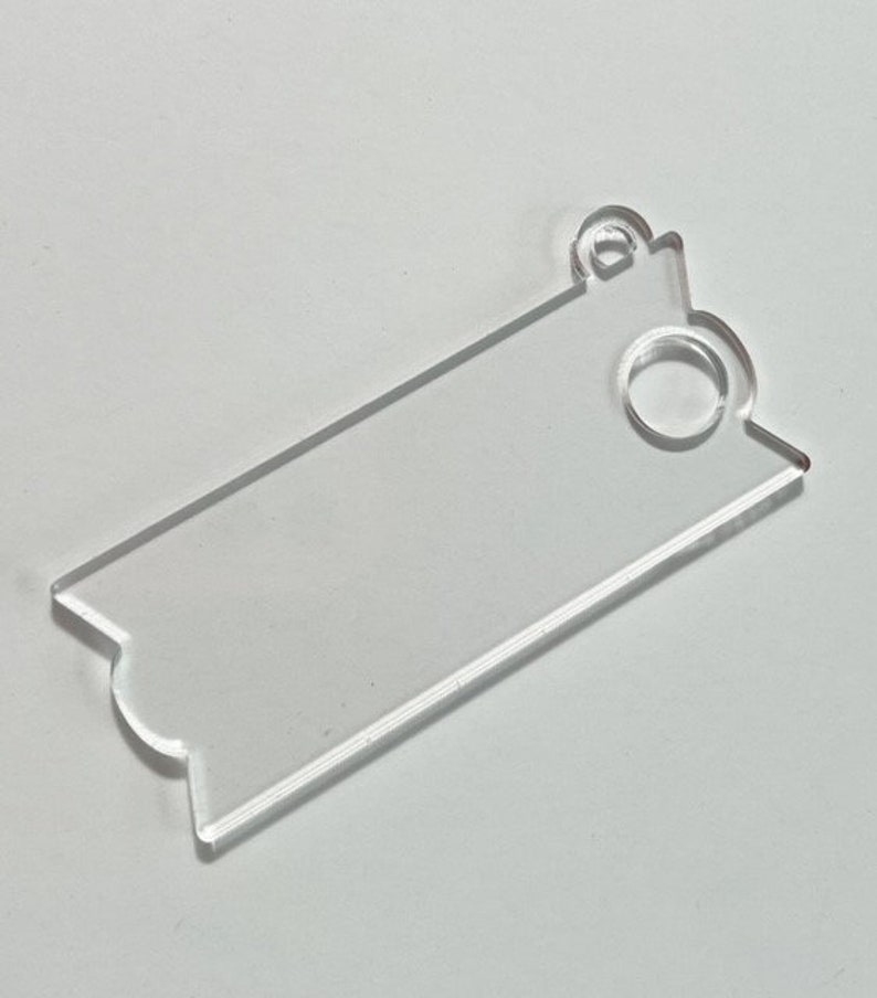 40 OUNCE Stanley Straw Charm Tags H2O Quencher Transparent and Blank - Etsy