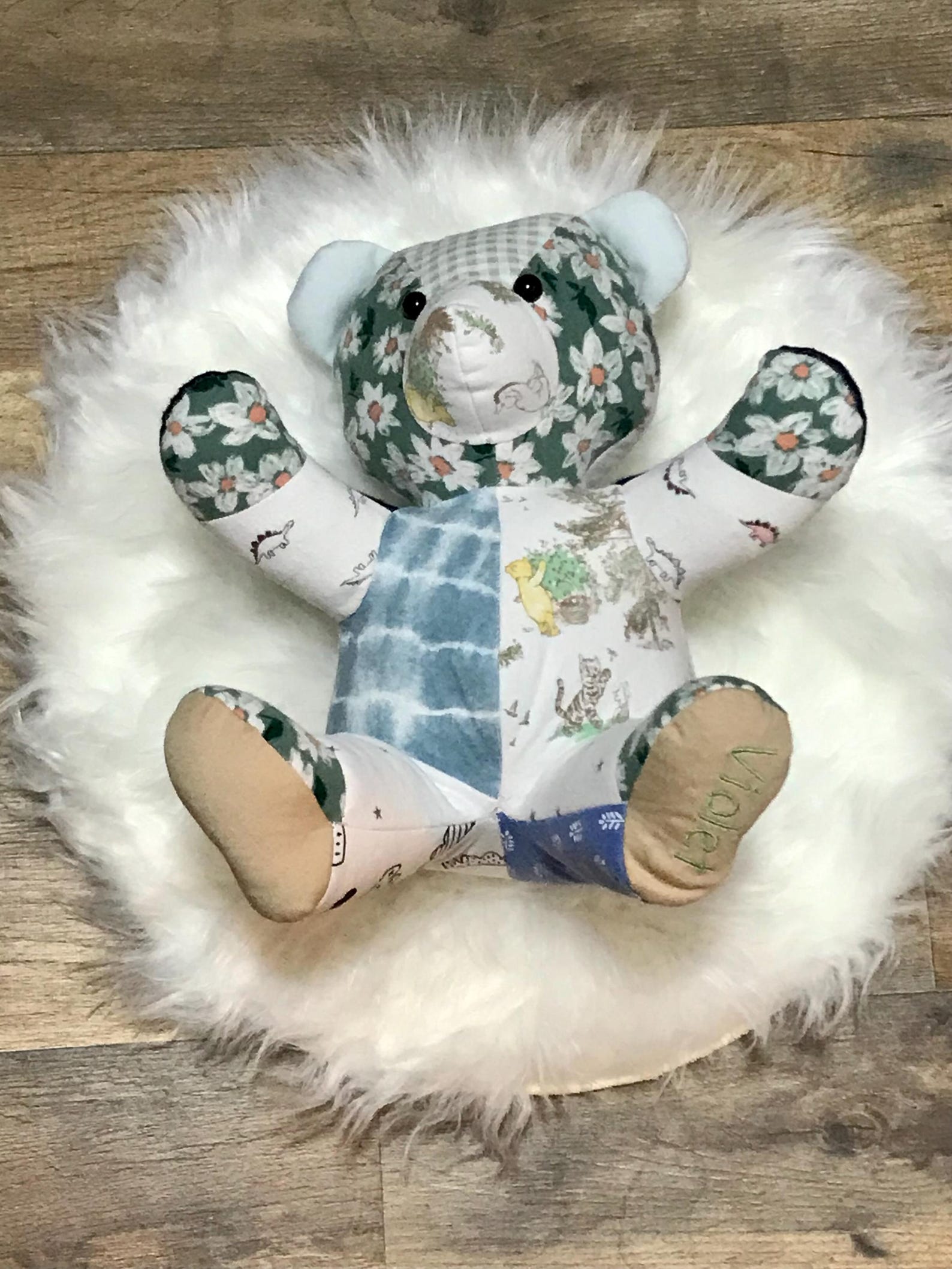 Handmade Keepsake Teddy Bear: Memory Bear Made From Loved Ones Clothes ...