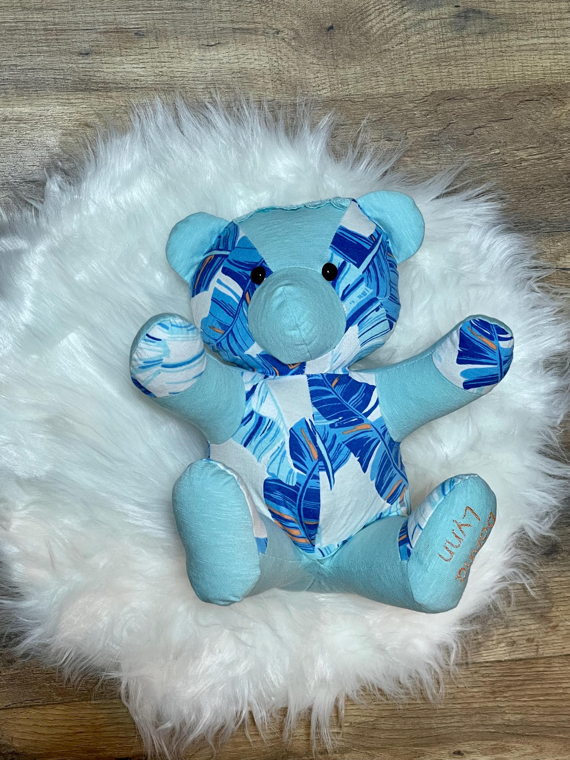 Handmade Keepsake Teddy Bear: Memory Bear Made From Loved Ones Clothes ...