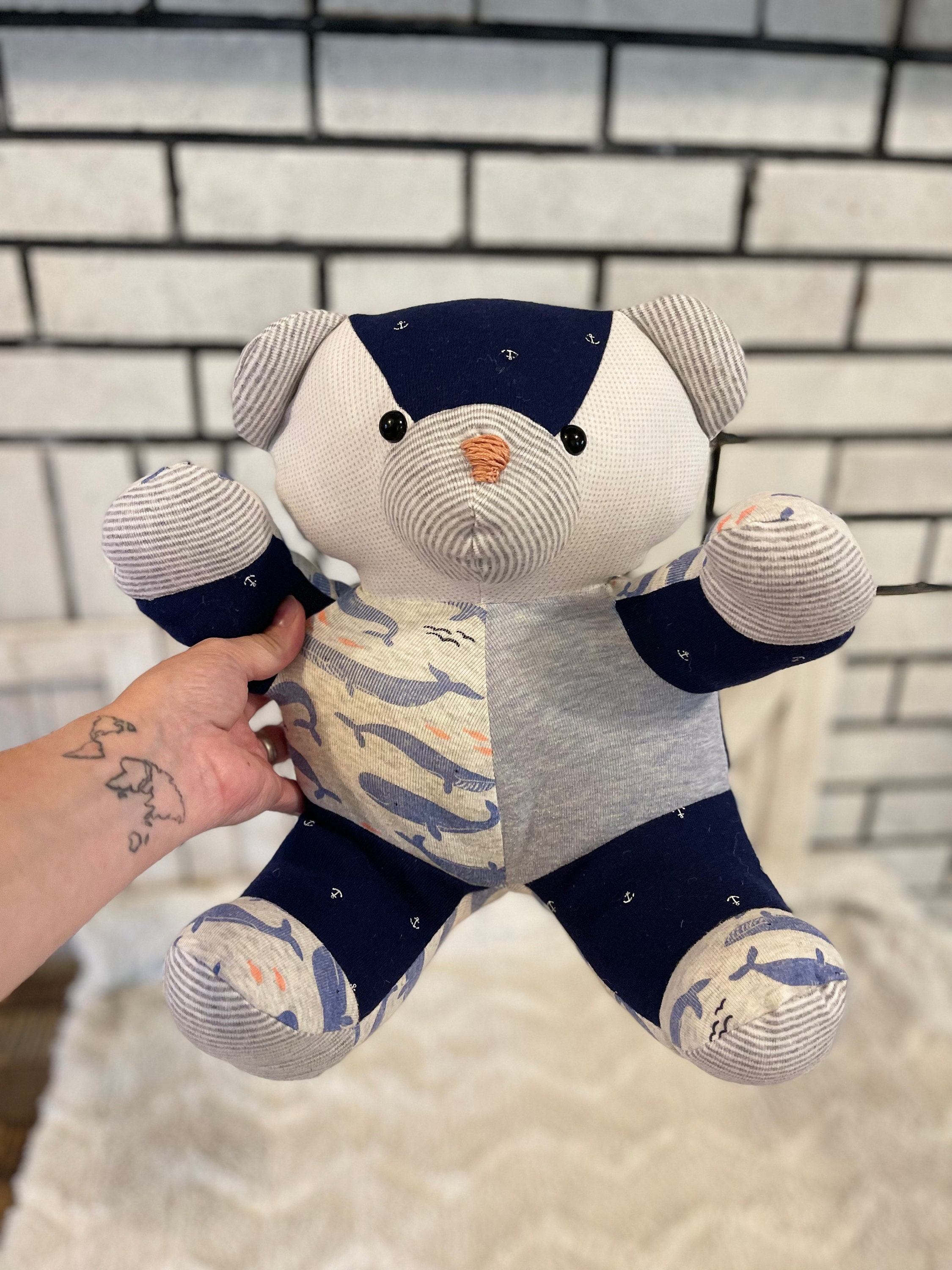 Handmade Keepsake Teddy Bear Memory Bear Little Seams Co. - Etsy