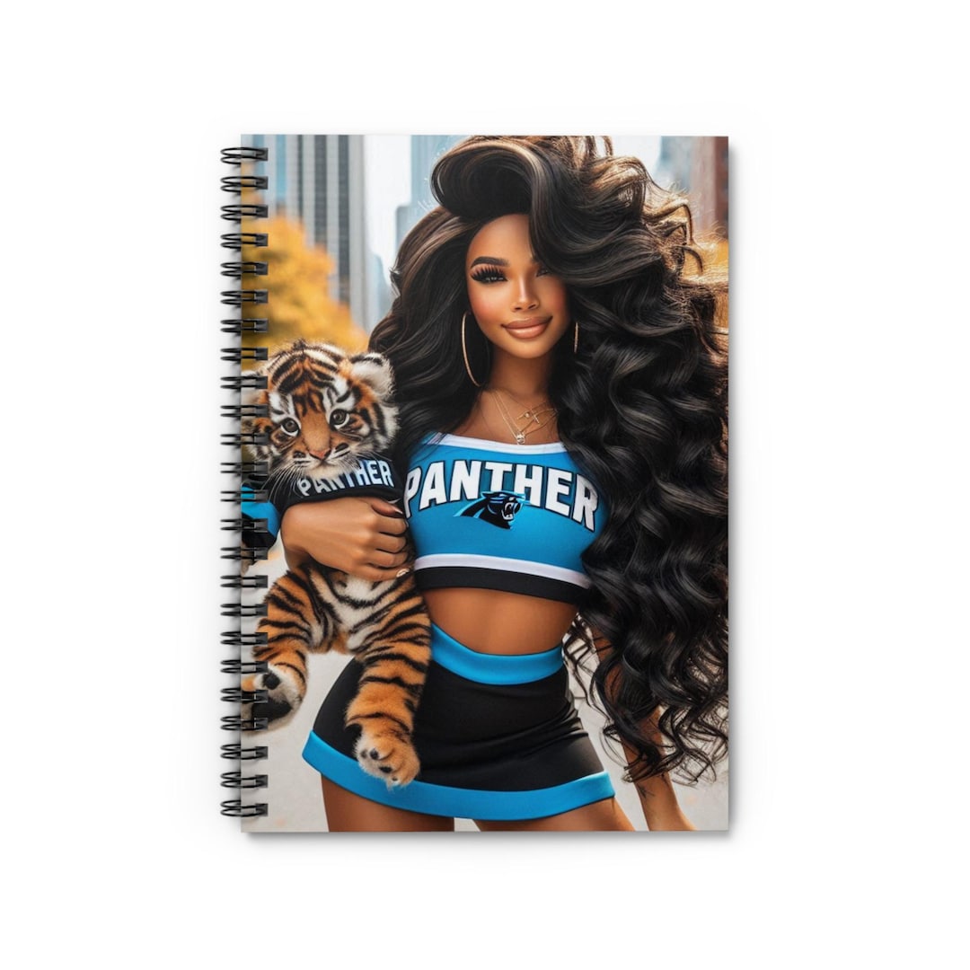 Carolina Panther Cheerleader Spiral Notebook Ruled Line, Football Fan ...