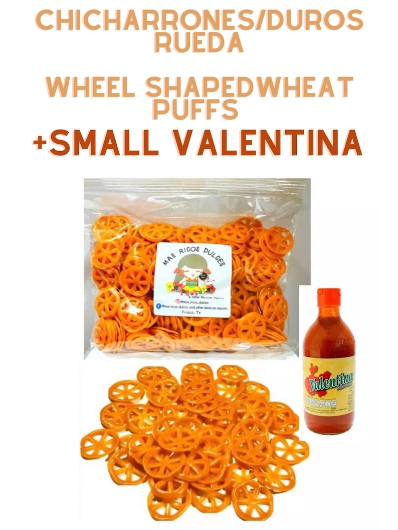 Duros-chicharrones De Harina Ruedas- Mexican Wheat Puffs Wheel Shape ...