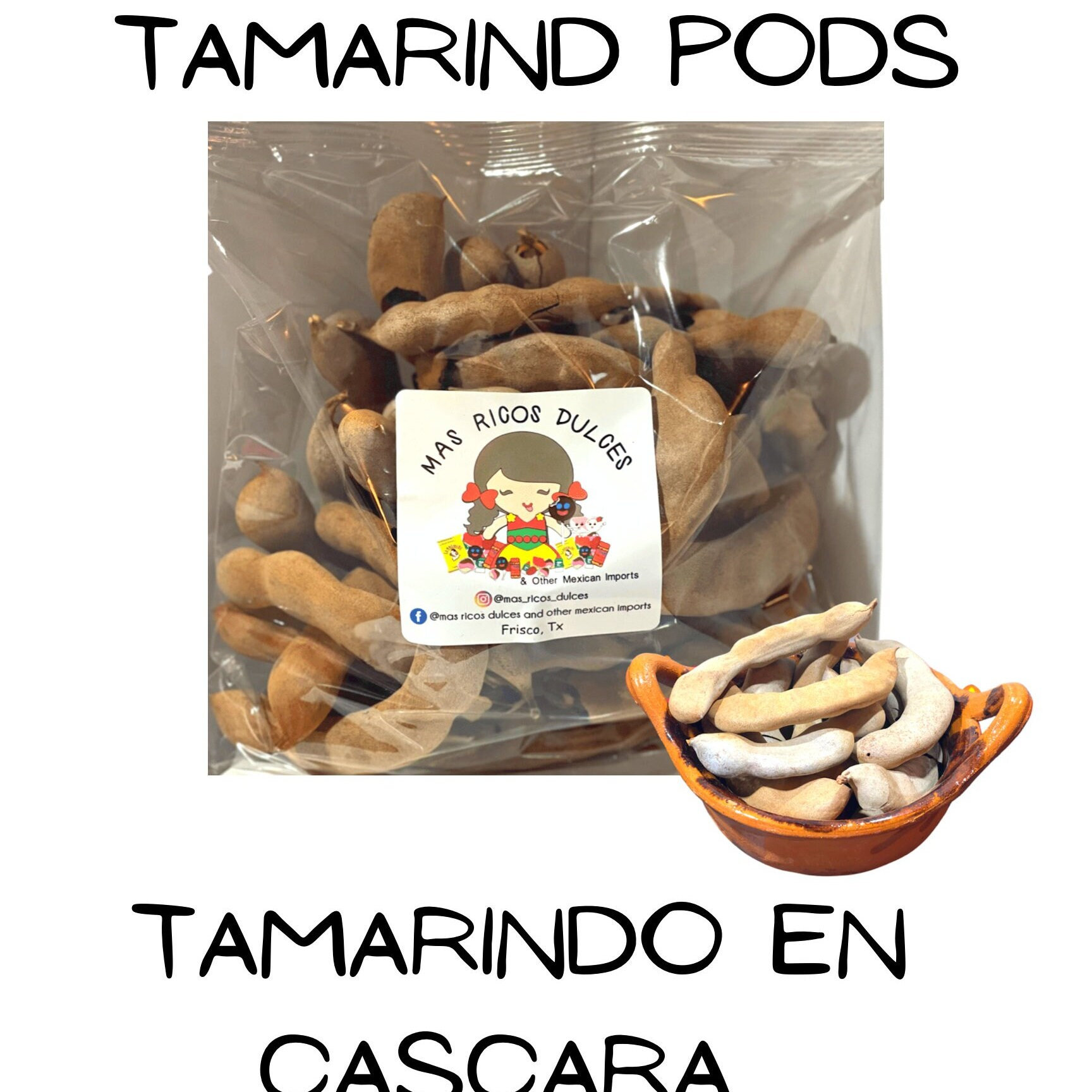 Tamarind Pods / Tamarindo En Cascara BULK SIZES 1LB-5LBS diferente ...