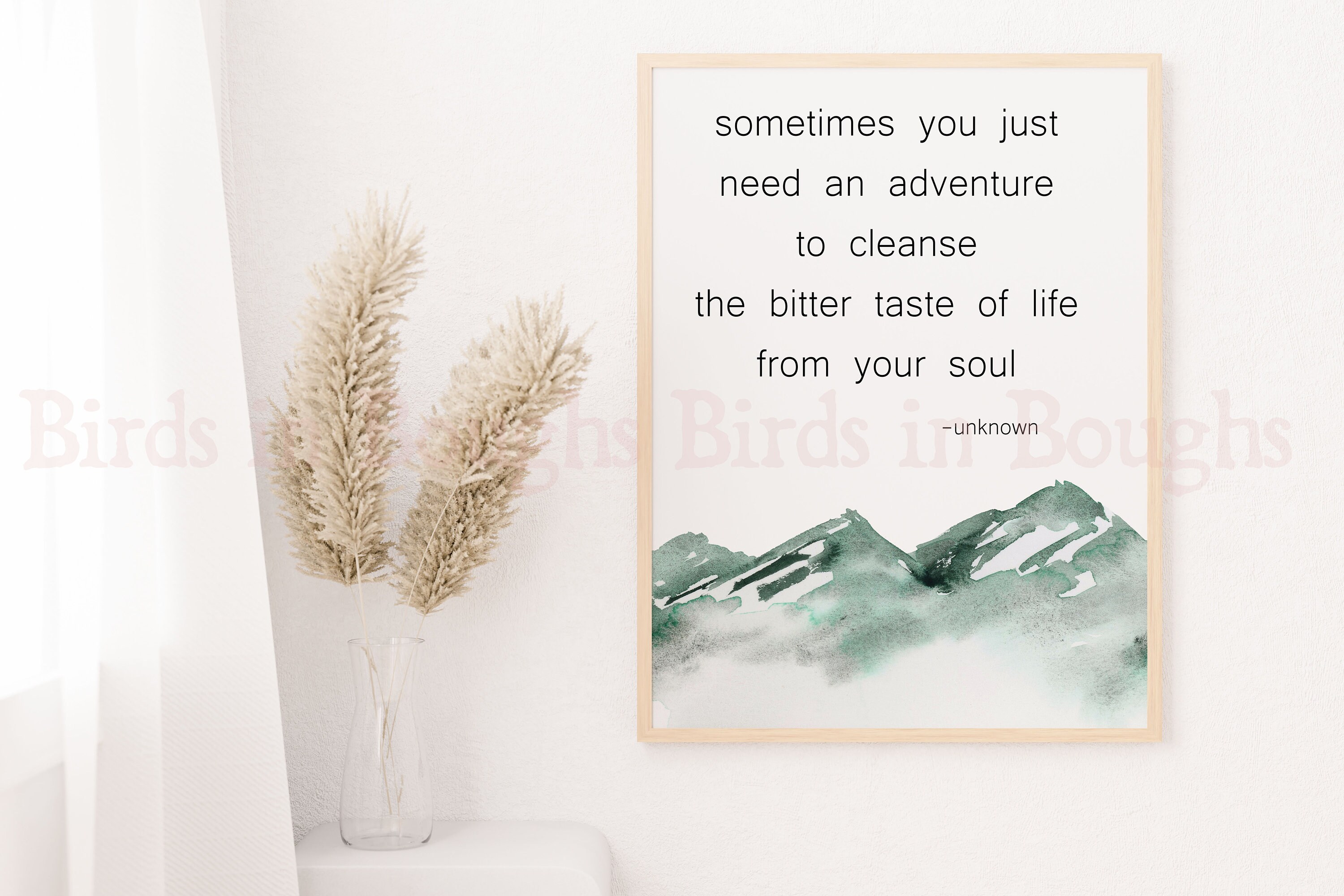 Adventure Quotes, Digital Print, Wall Art, Instant Download, Hiking ...