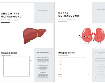 Abdominal Ultrasound Protocol and Scanning Guide - Etsy