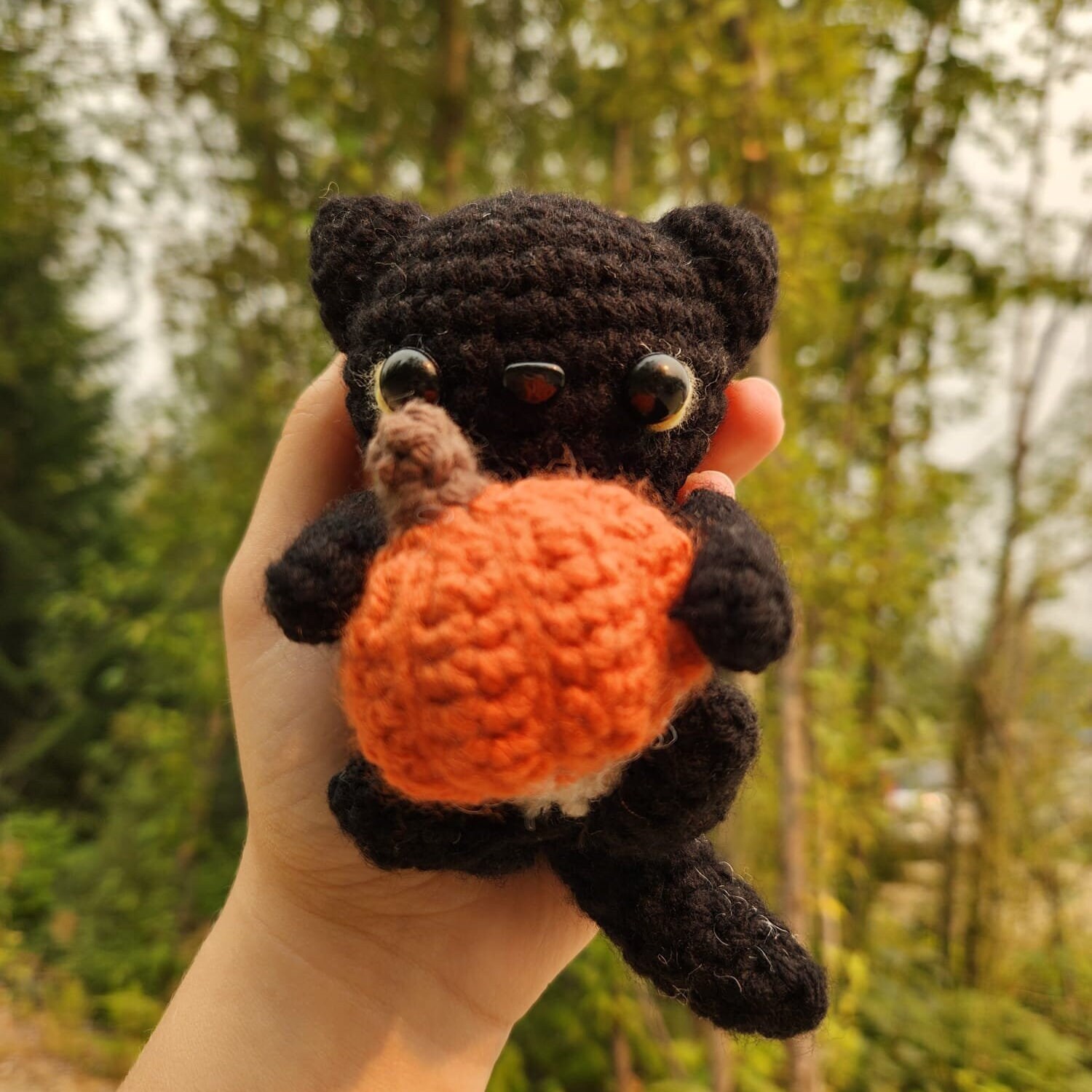 Black Cat Crochet Pattern, Digital Download, Autumn Kitty, Crochet ...